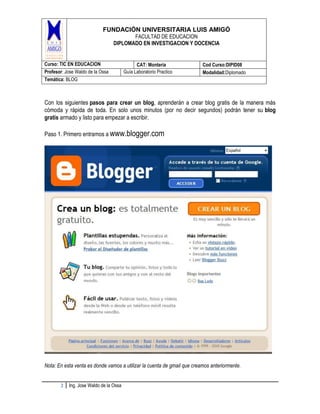 Taller 1: creacion de un blog | PDF