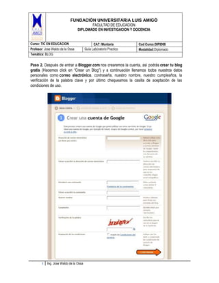 Taller 1: creacion de un blog | PDF