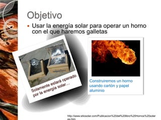 Taller 16 Construcción de un horno solar | PPTX