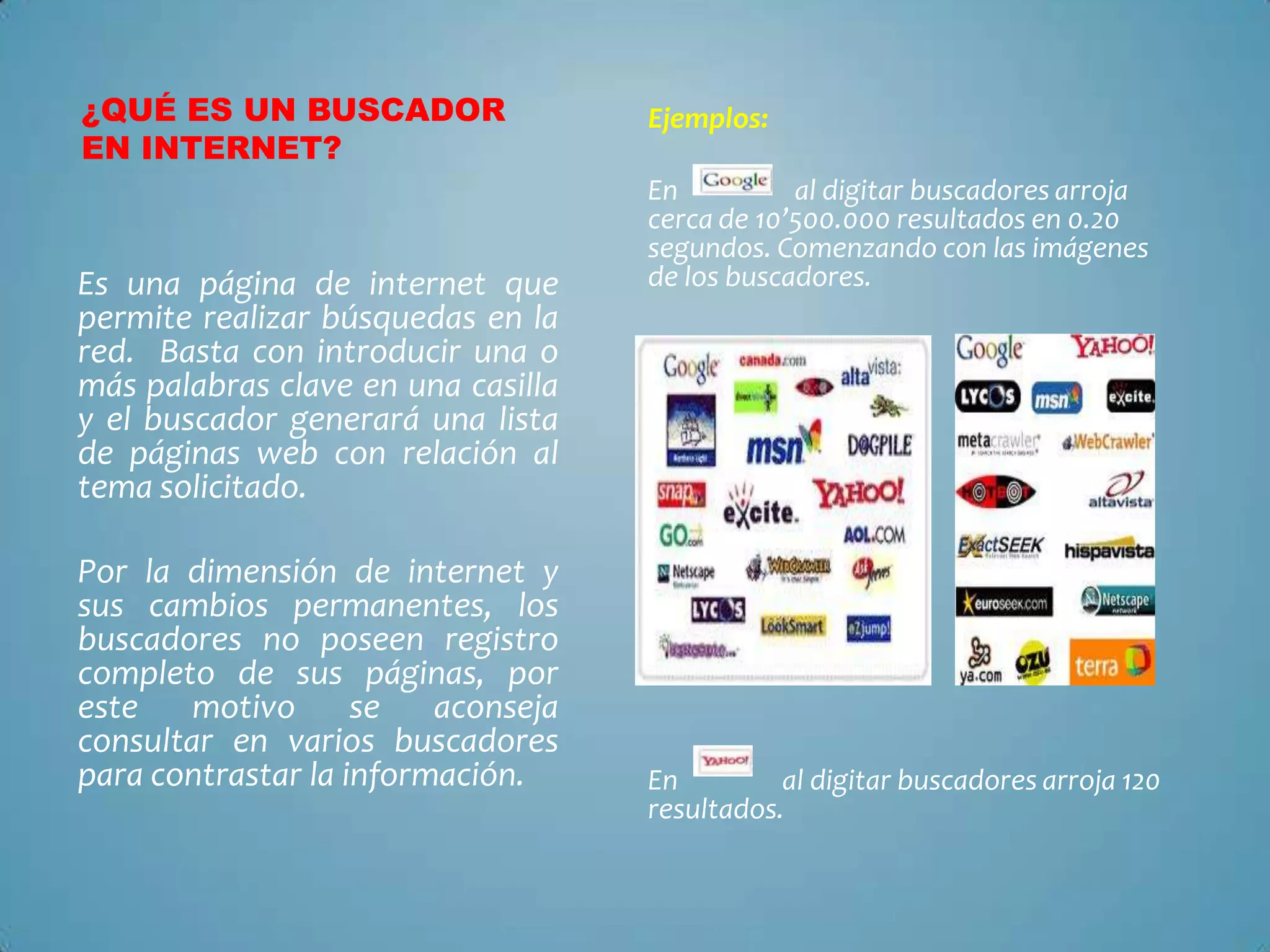 Taller 1 qué es un buscador | PPT