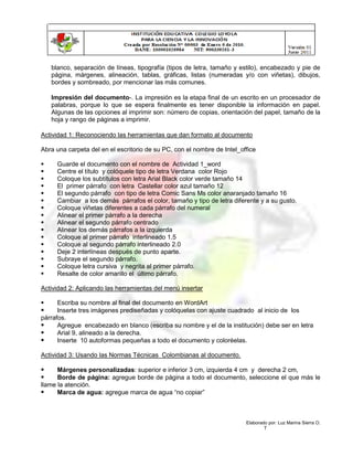 Taller 1 word | PDF