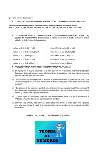 Taller 2.1 teoría de números | DOC