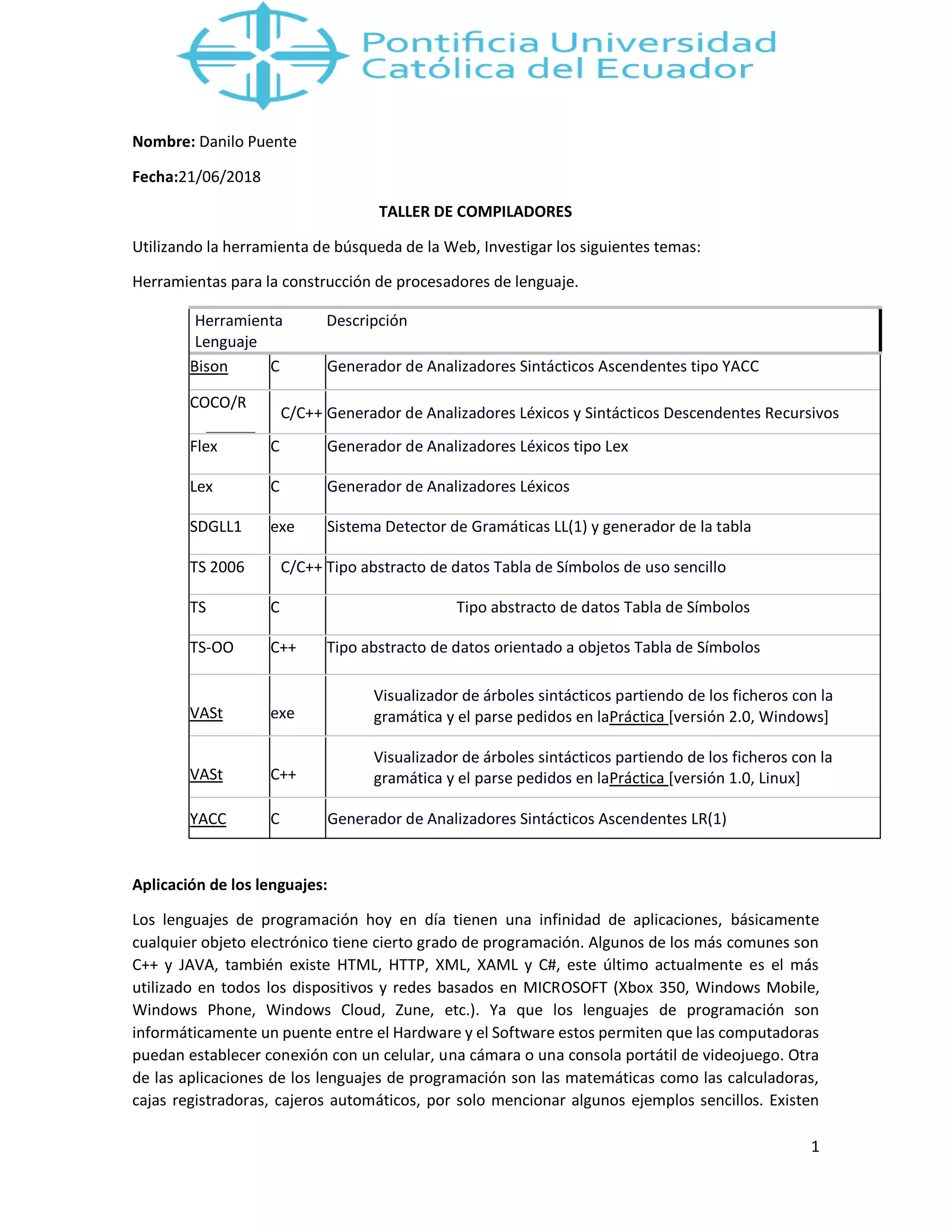 Taller flex y bison | PDF