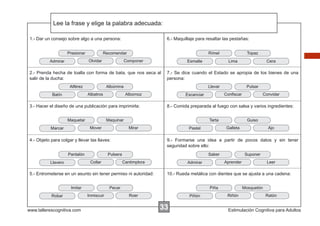 taller de estimulación cognitiva para personas mayores | PDF