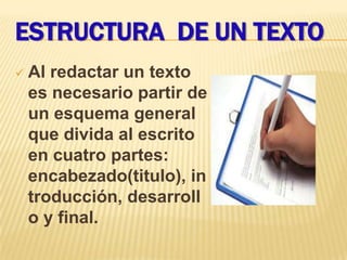 Taller 2 estructura de un texto. | PPTX