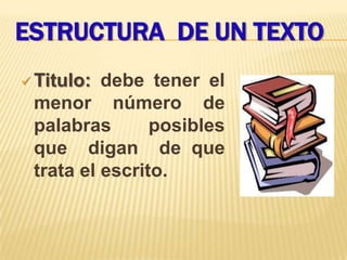 Taller 2 estructura de un texto. | PPTX