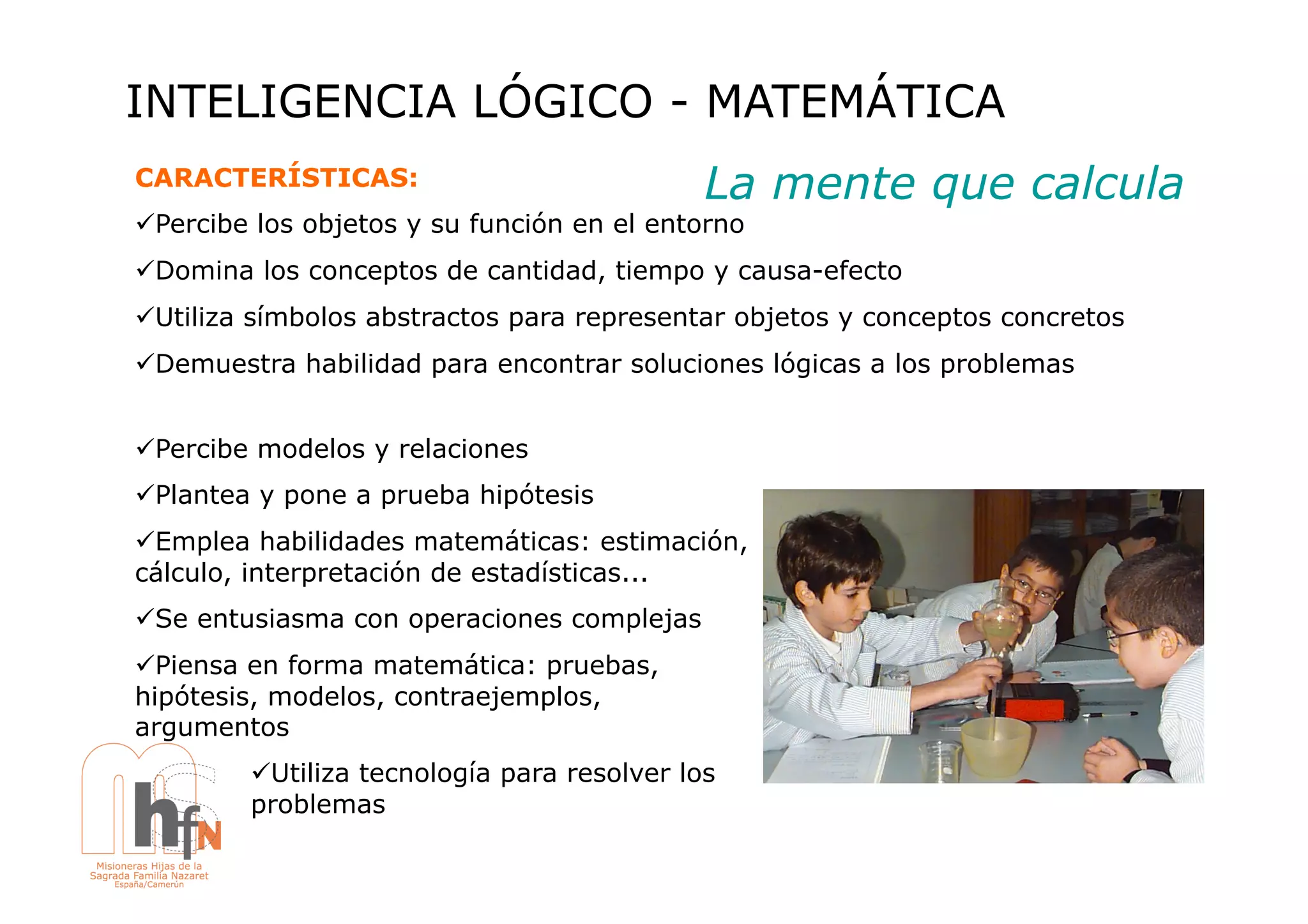 Taller 2 inteligencia lógico matemática | PPT