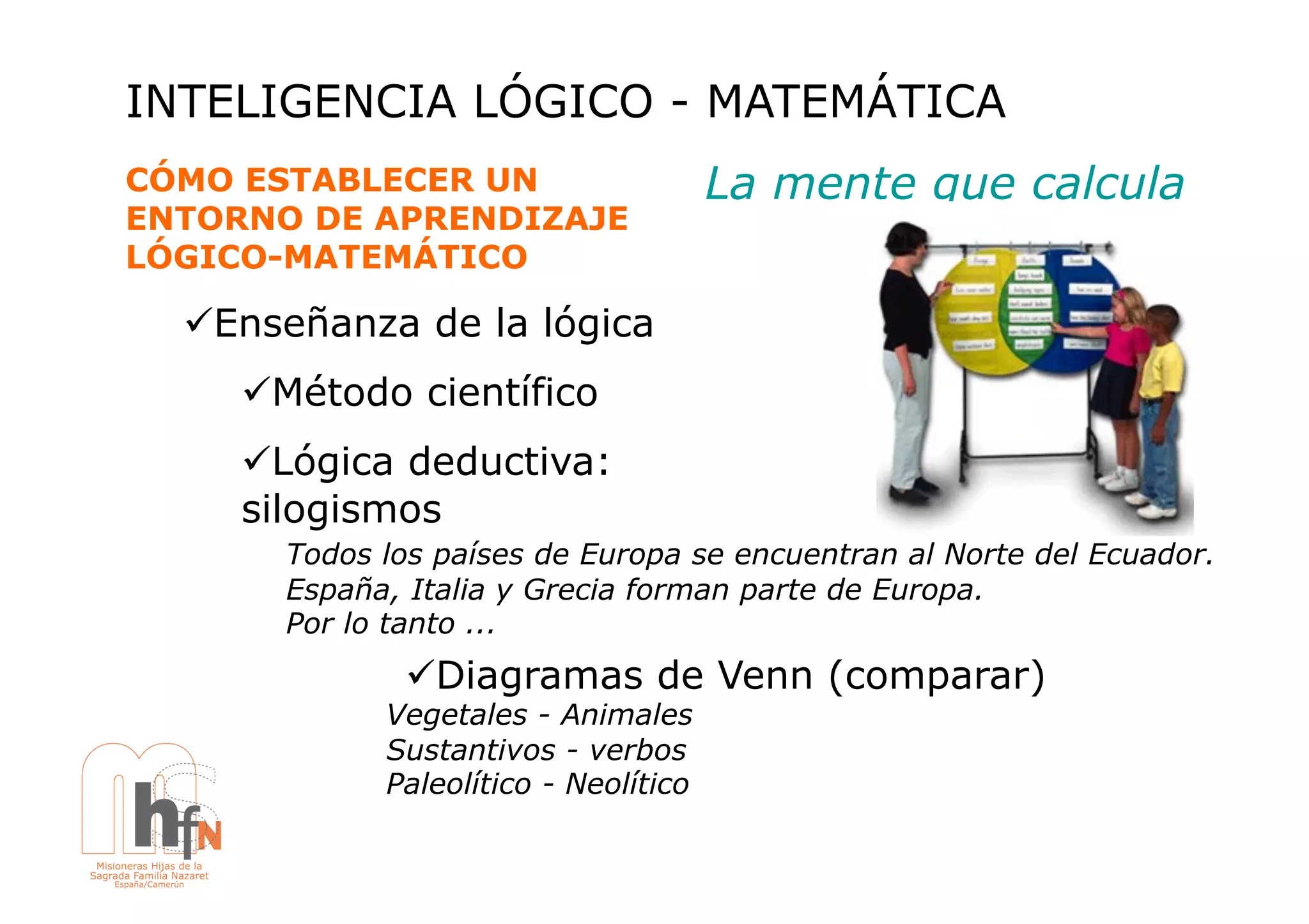 Taller 2 inteligencia lógico matemática | PPT