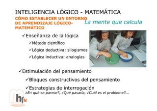 Taller 2 inteligencia lógico matemática | PDF