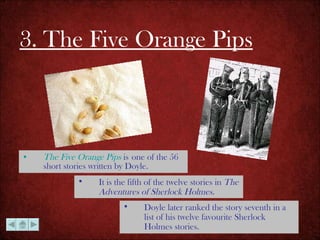 Sherlock Holmes: Short Stories | PPT | Fiction | Books and Literature