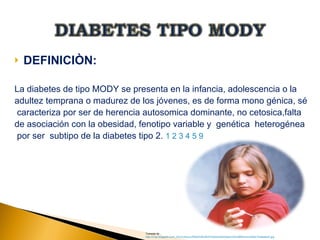 DIABETES TIPO MODY TALLER 4 | PPT