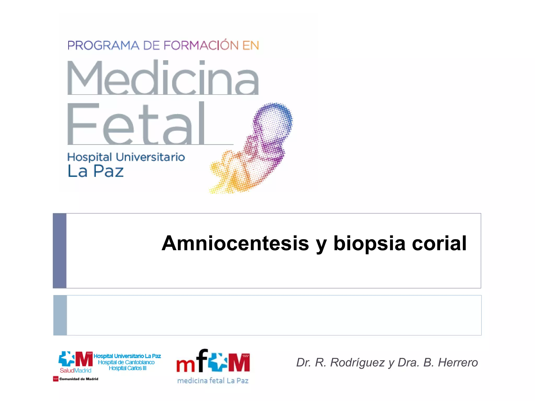 Amniocentesis y biopsia corial | PDF
