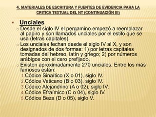 Taller biblia (nociones critica textual) | PPTX