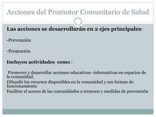Taller con promotoras comunitarias | PPTX