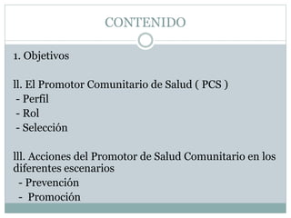 Taller con promotoras comunitarias | PPTX