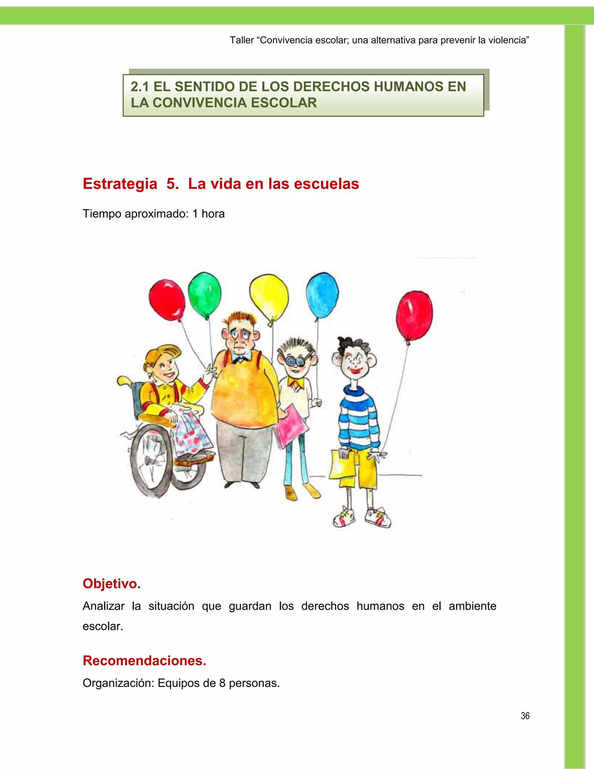 Taller Convivencia Escolar Pdf