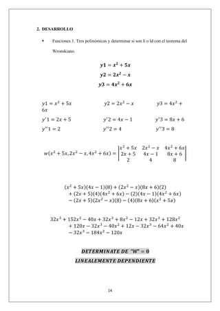 Taller de algebra | PDF