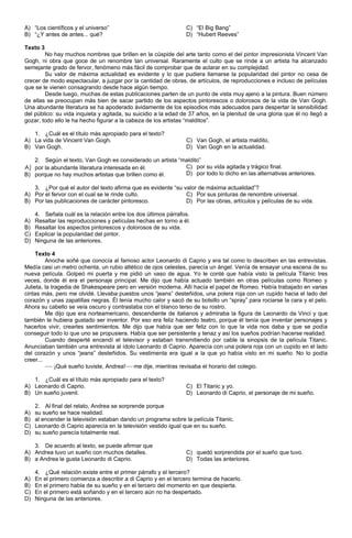 Taller de comprensión lectora | DOC