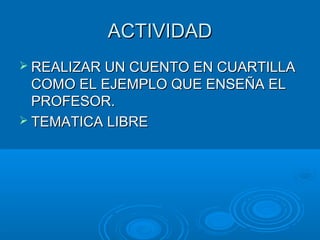 Taller de escritura cuentos | PPT