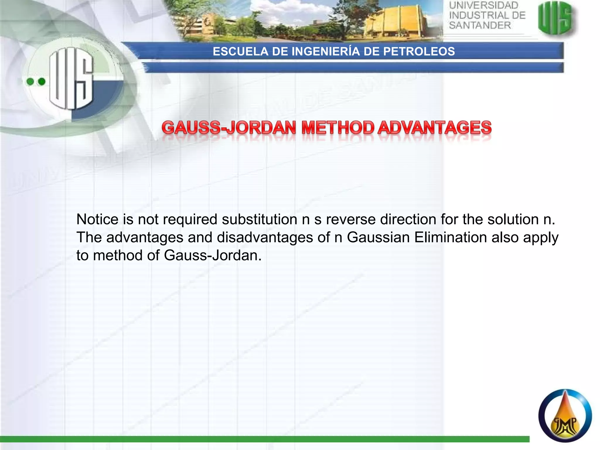 Gauss-Jordan Theory | PPT