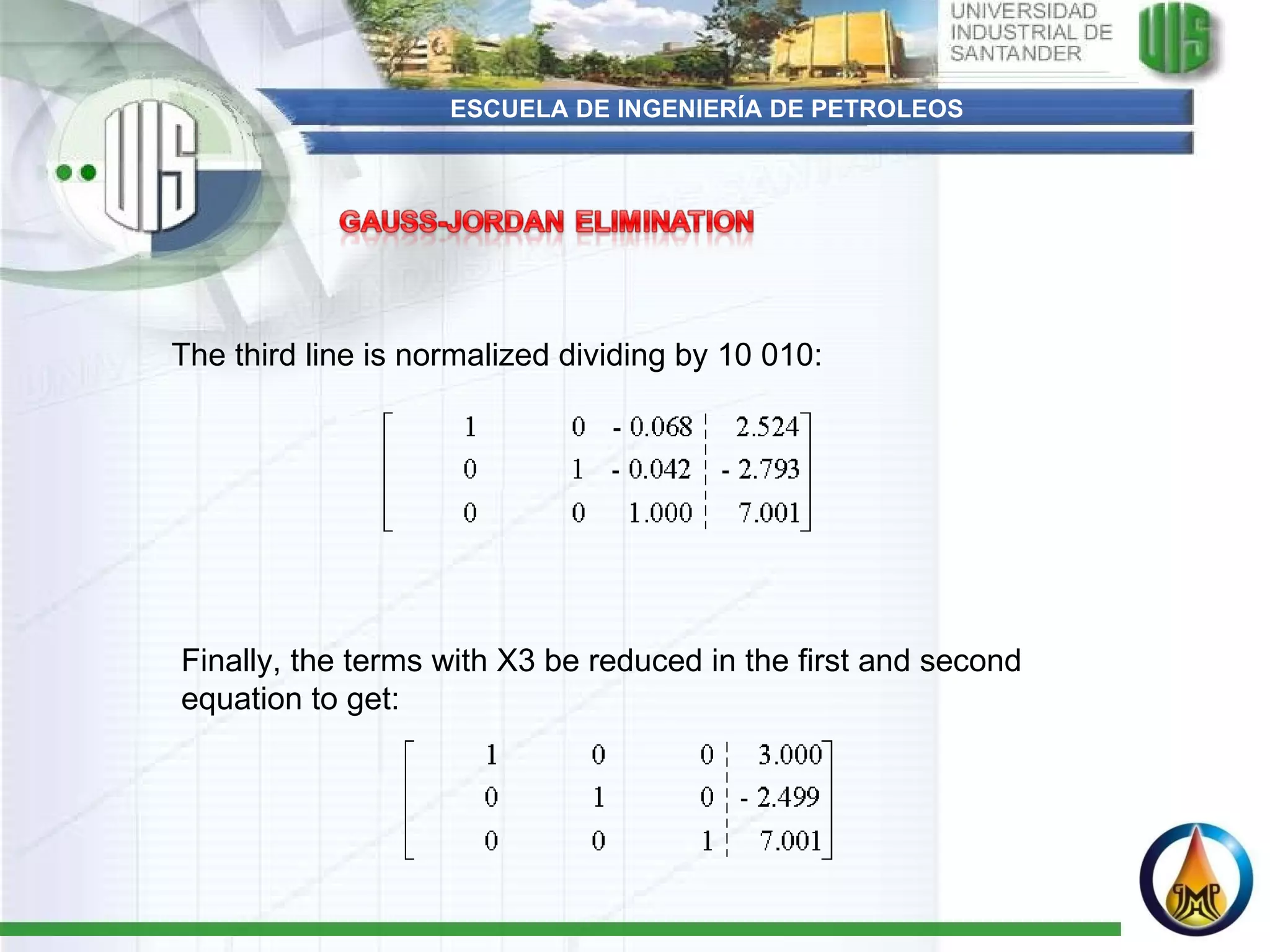 Gauss-Jordan Theory | PPT