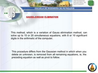 Gauss-Jordan Theory | PPT