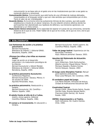 Taller de juego teatral preescolar 2012 | PDF