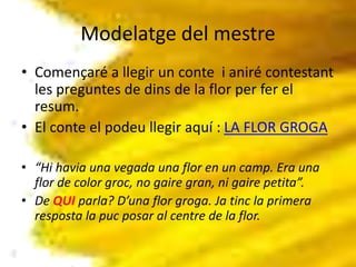 Taller de lectura. Fer un resum d'un conte | PPTX