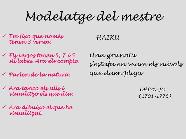 Taller de lectura HAIKU | PPT