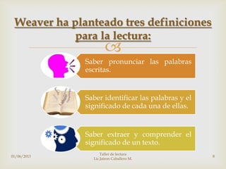 Taller de lectura uesdc.jc