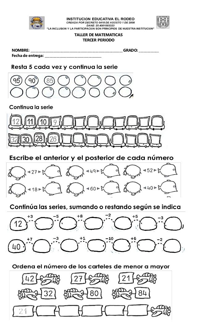 Ejercicios De Matem Aticas Para Sexto Grado