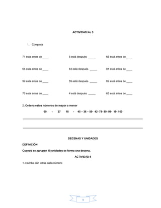 Taller de matemáticas sumas, restas problemas | PDF