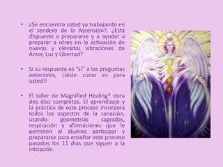 Taller de primera fase magnified healing | PPSX