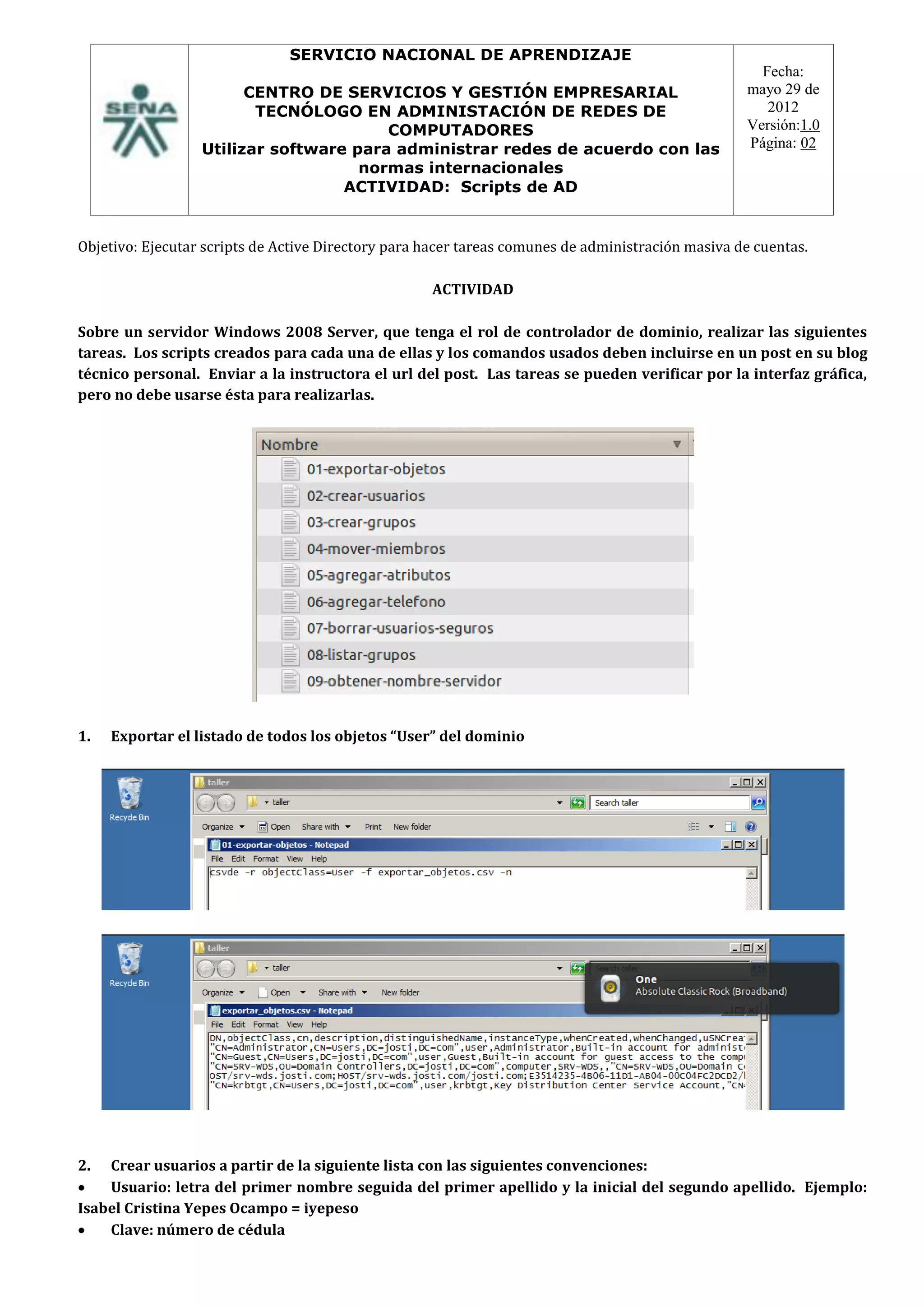 Taller de scripts en active directory