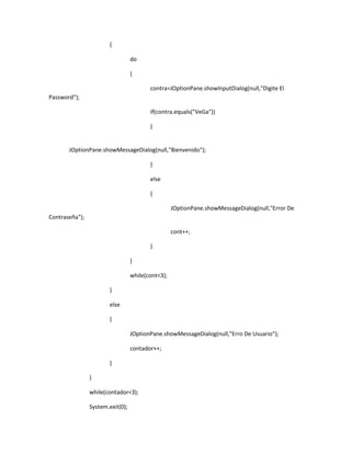 Taller de string(java) | PDF