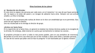 taller de ujieres de la iglesia local pptx | PPTX