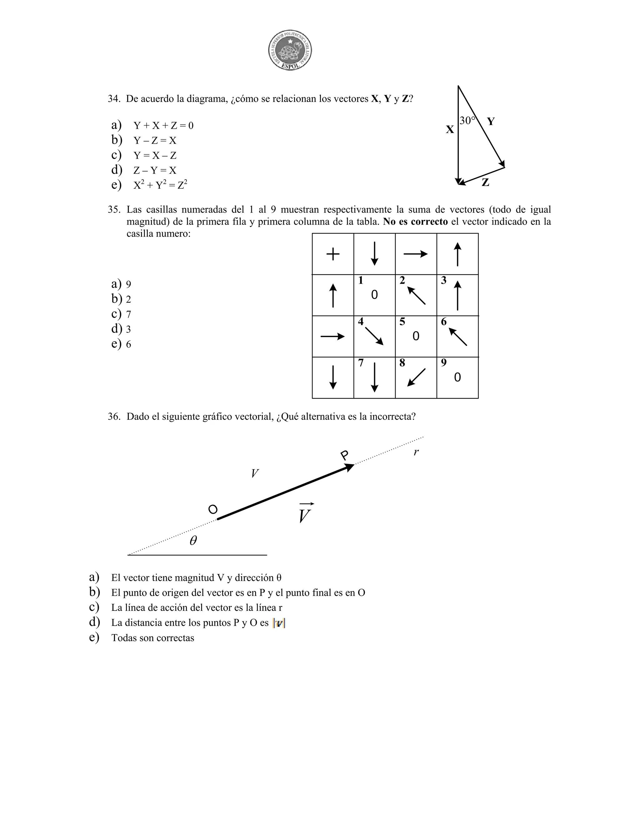 Taller de vectores 1 | PDF | Physics | Science