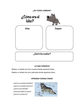TALLER CUENTO EL ESTOFADO DE LOBO | PDF