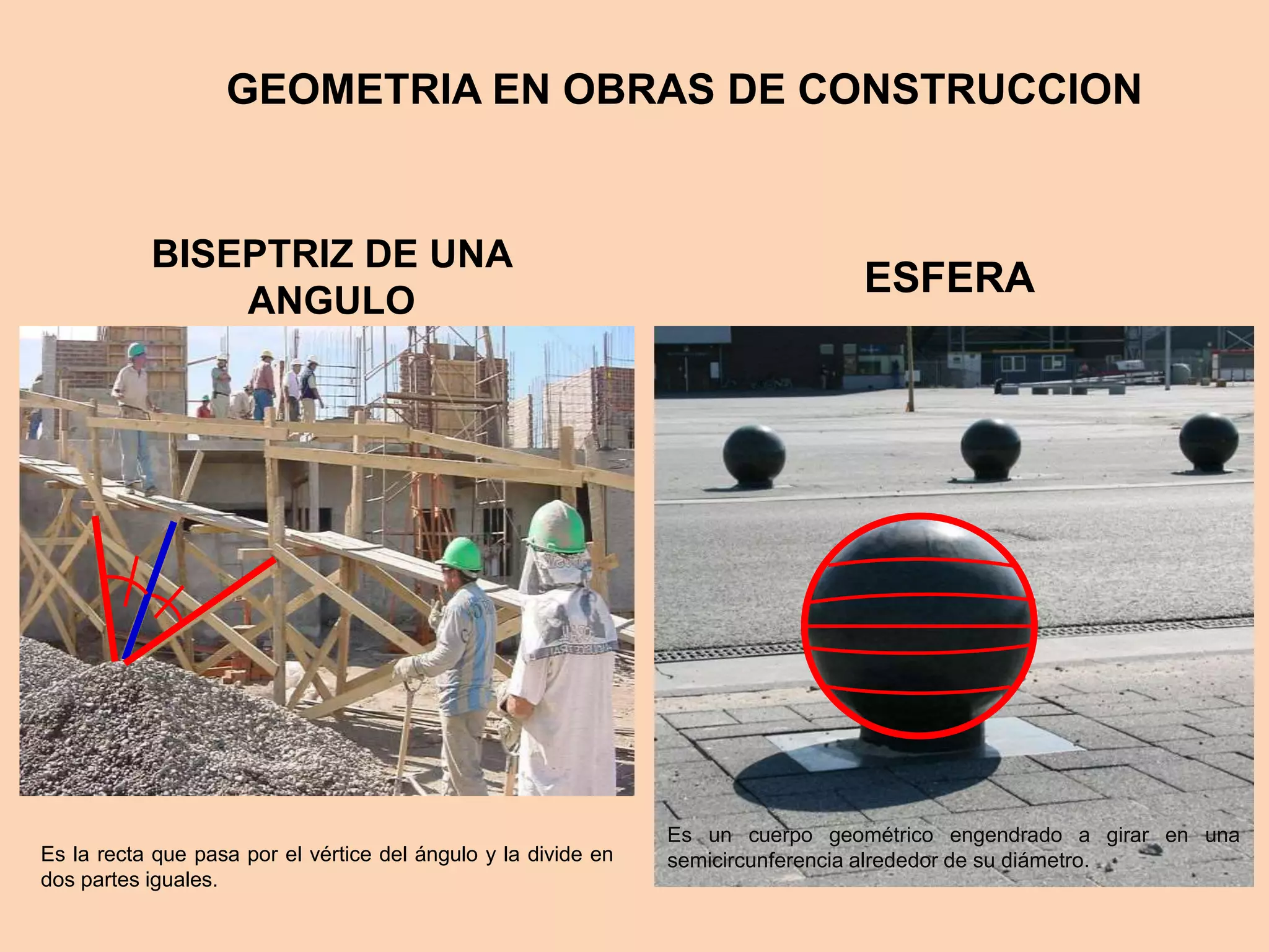 Geometría en las obras de construccion | PPTX