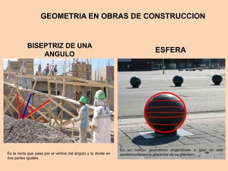 Geometría en las obras de construccion | PPTX