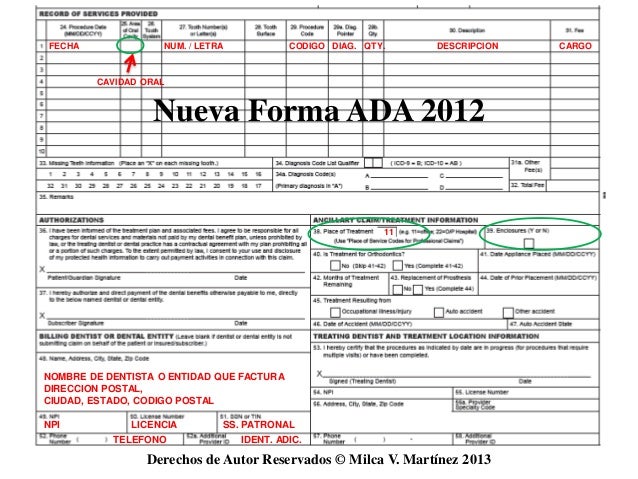 Taller Facturación de Servicios Dentales