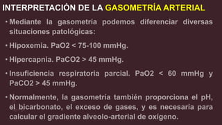 TALLER DE GASOMETRIA ARTERIAL | PPTX