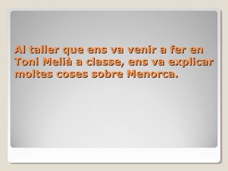 Taller geologia de menorca | PPT