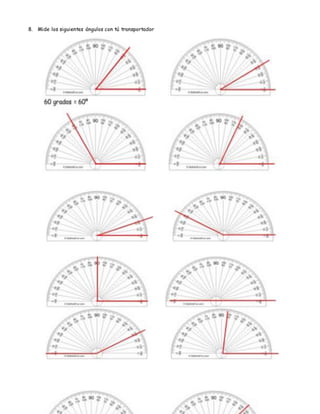 Taller geometría ángulos quinto primaria | DOCX