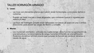 TALLER HORMIGÓN ARMADO, ACERO DE REFUERZO, CONO DE ABRAMS | PPTX