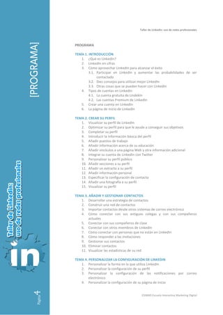 Taller Linkedin Pdf