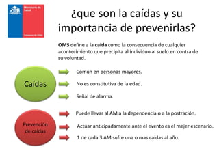 Taller Prevención De Caídas En El Adulto Mayor Pptx