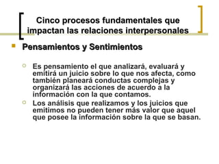 Taller relaciones interpersonales | PPT