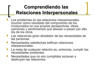 Taller relaciones interpersonales | PPT