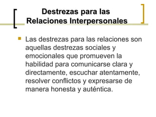 Taller relaciones interpersonales | PPT